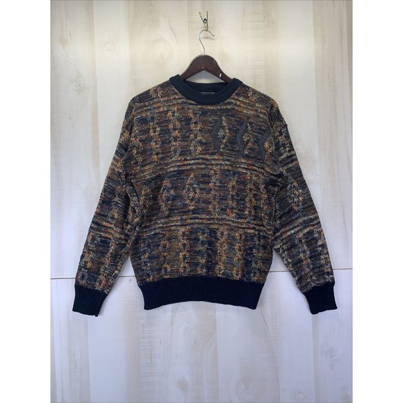 Alan Stewart | Sweaters | Vintage 890s Cosby Grandpa Alan Stewart Multi ...